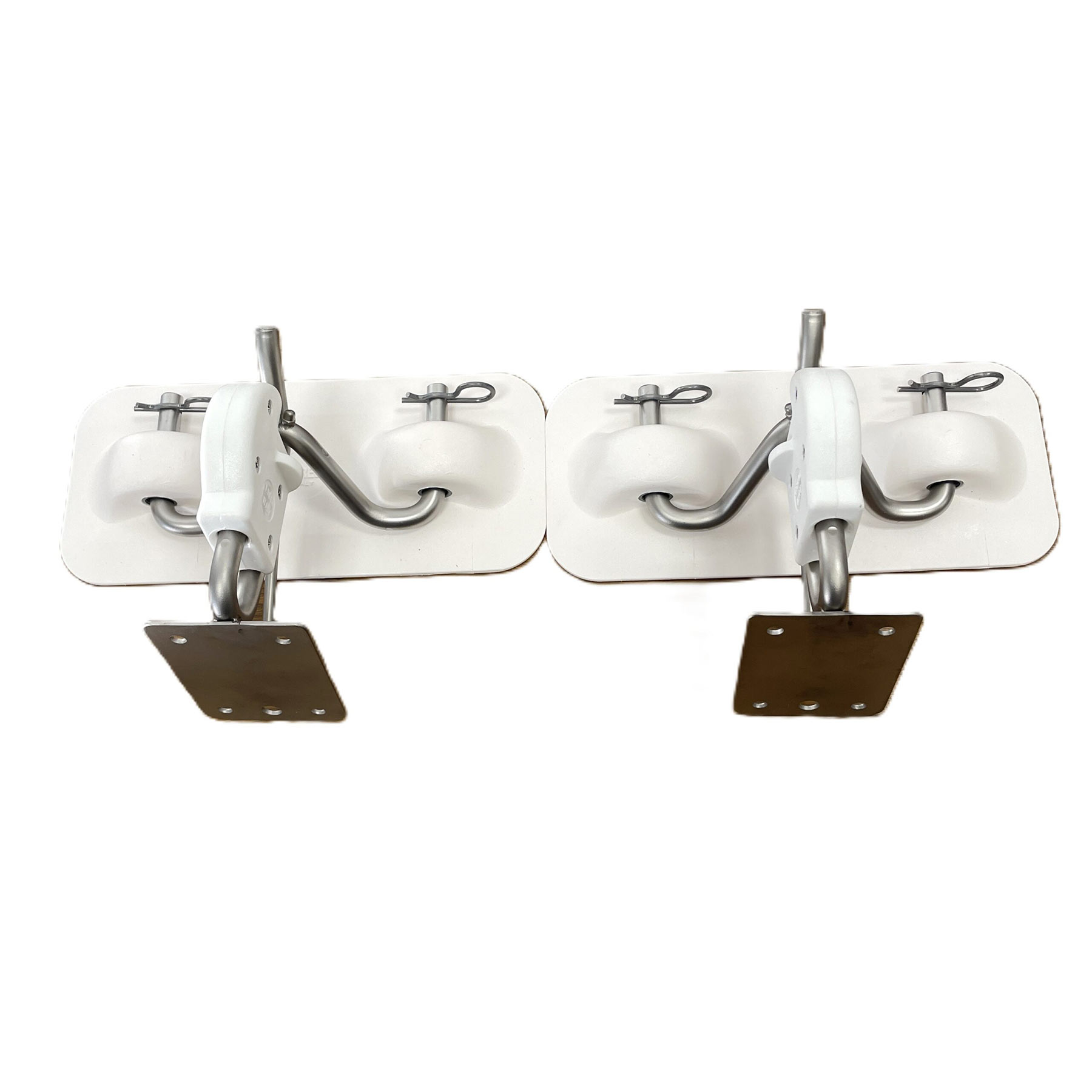 PVC Snap Davit Kit Transom Mount White Pads