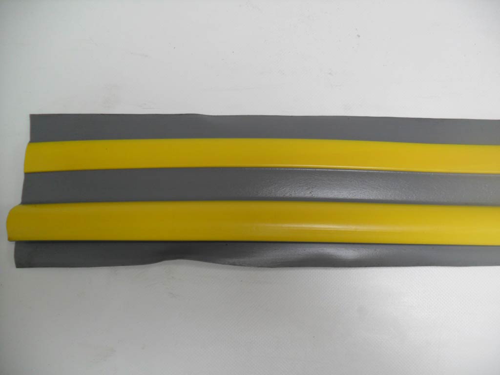 PVC Tear Drop Rubbing Strake GreyYellow 5M x 9cm