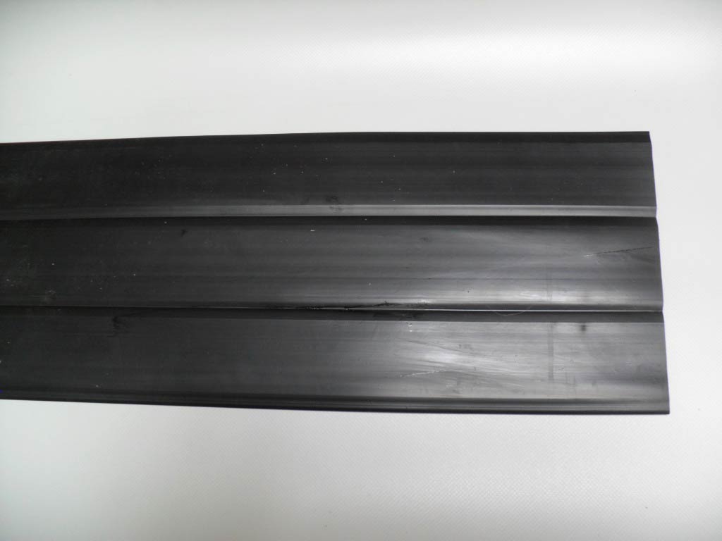 PVC Rubbing Strake Flat 3 Band 15cm Wide Black